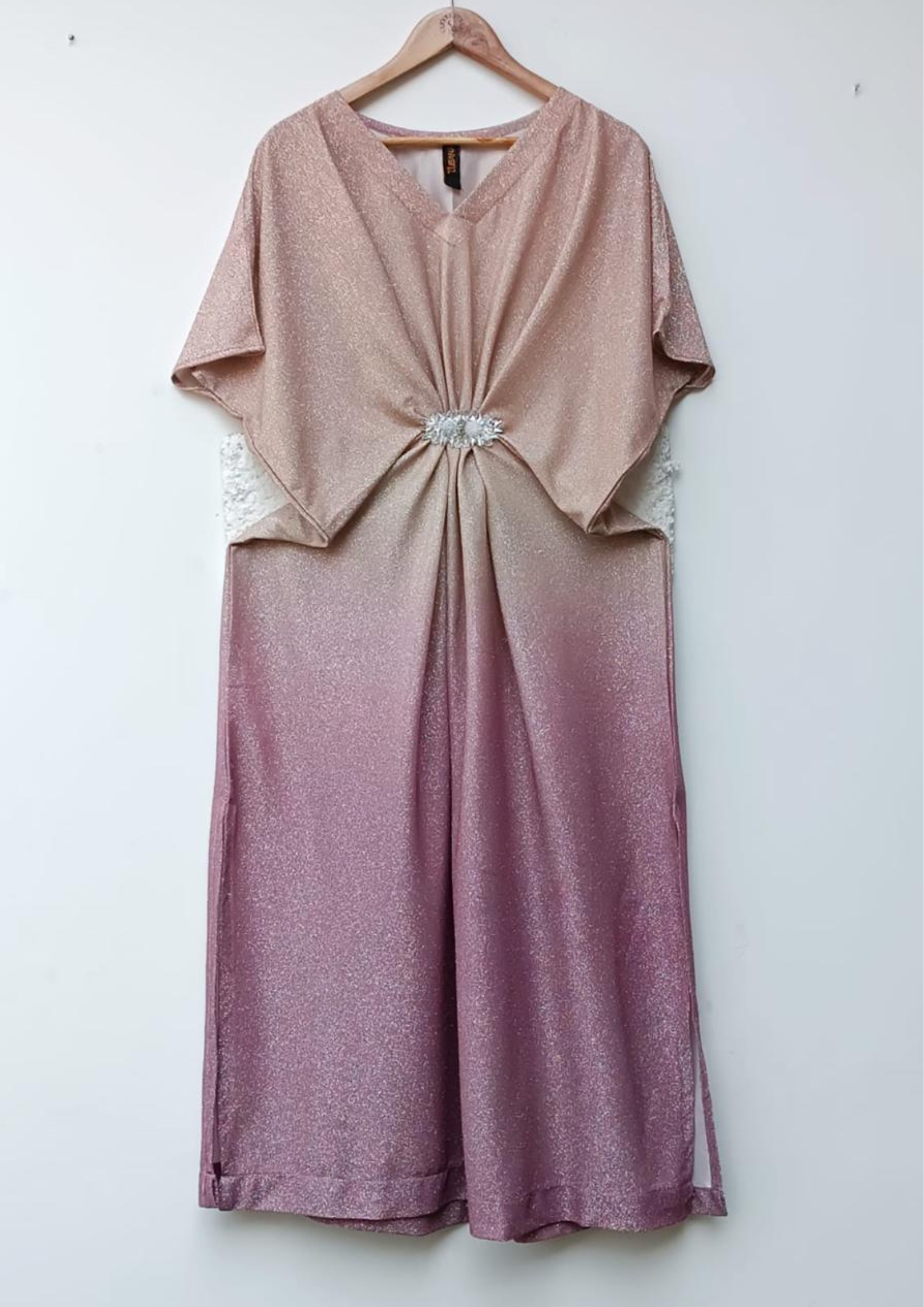 MOON LIGHT KAFTAN (PEACH PINK)– Lubana Store