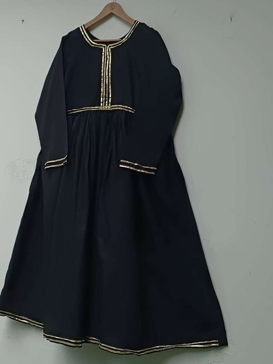GOTA DRESS FROCK (BLACK)– Lubana Store