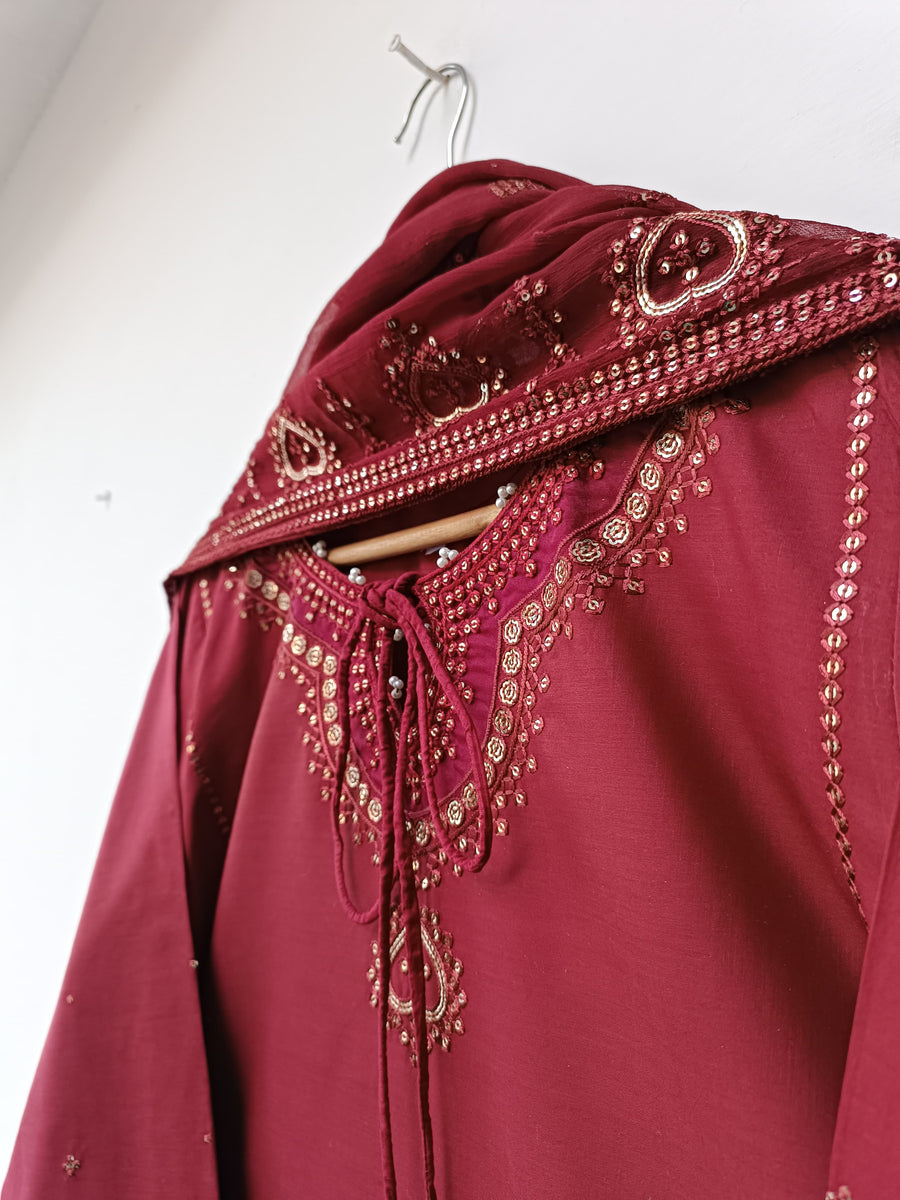 RAMEEN 01 (MAROON)– Lubana Store